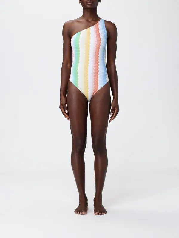Missoni One-shoulder One-piece Swimsuit - Multicolor