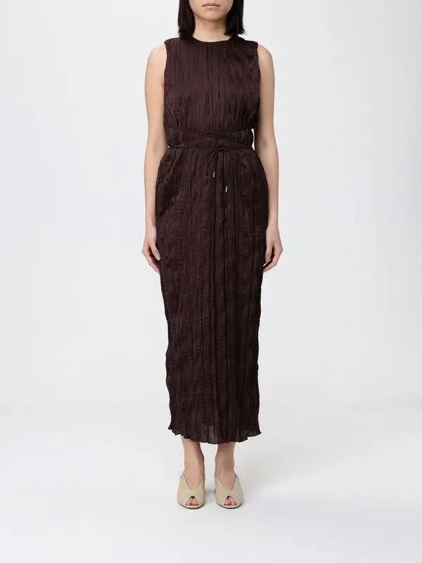Staud Midi Dress - Brown