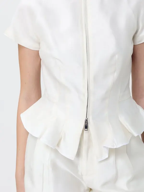 Staud Zip-up Peplum Jacket