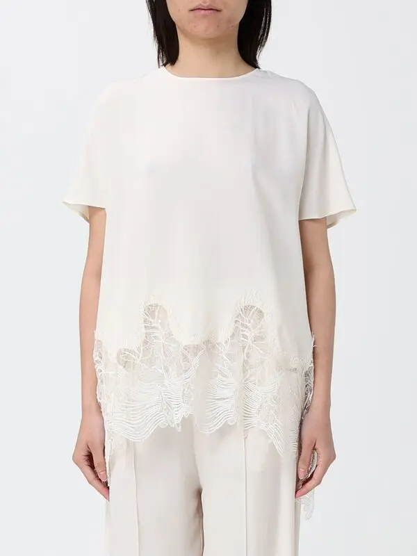 Fabiana Filippi Lace Trimmed Top