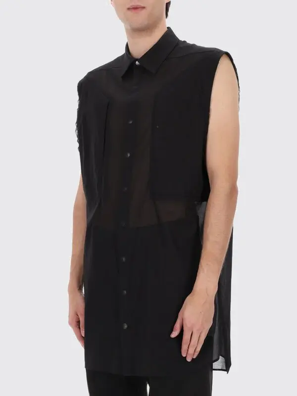 Rick Owens Sleeveless Cotton Shirt