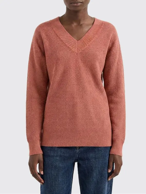Brunello Cucinelli V-neck Sweater - Orange