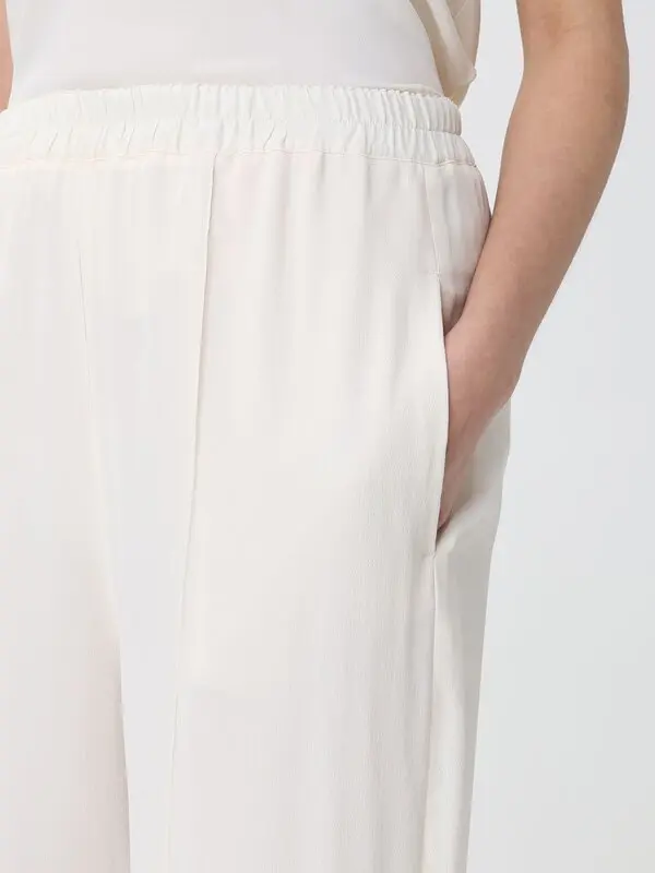 Fabiana Filippi Silk Blend Wide Leg Trousers - Butter