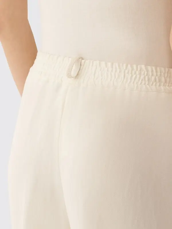 Fabiana Filippi Silk Blend Wide Leg Trousers - Butter