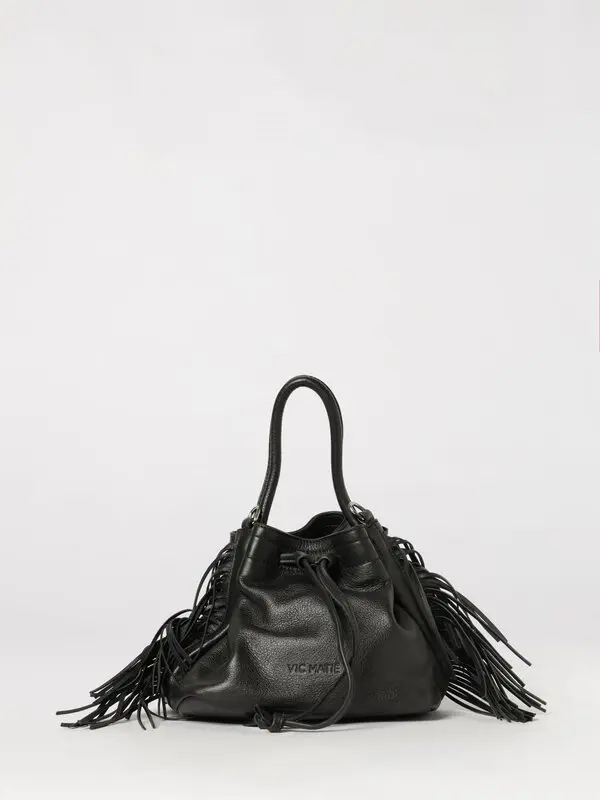 VIC MATIE Drawstring Handbag - Black