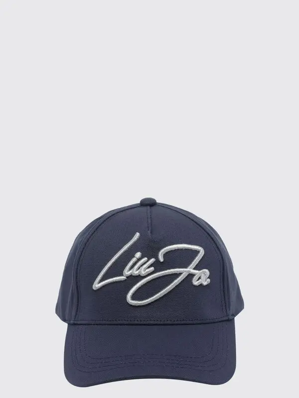 Liu Jo Cotton Baseball Cap With Embroidered Logo - Blue