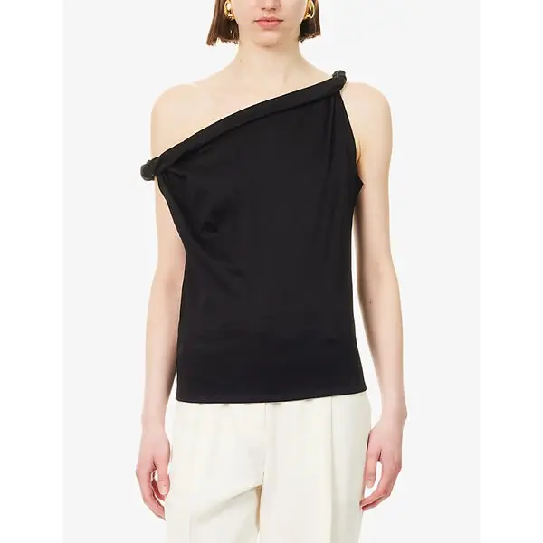 ROHE FRAMES Sculptural Twisted-strap Top