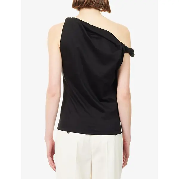 ROHE FRAMES Sculptural Twisted-strap Top