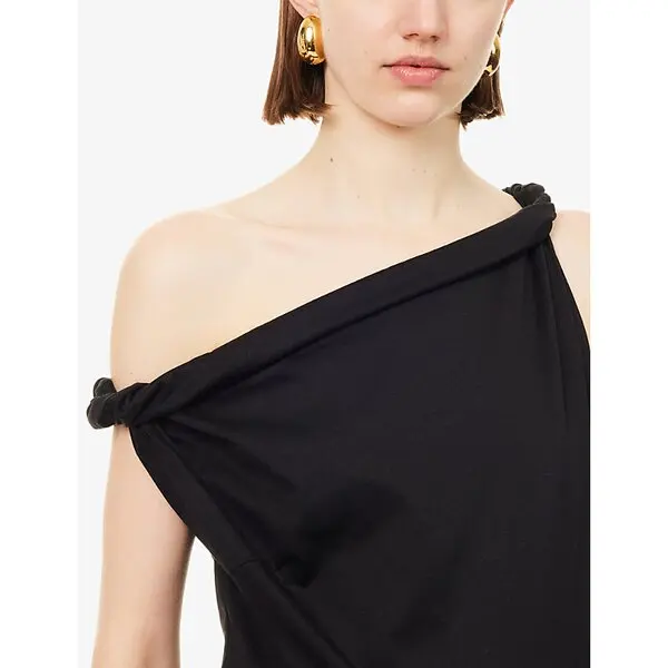 ROHE FRAMES Sculptural Twisted-strap Top