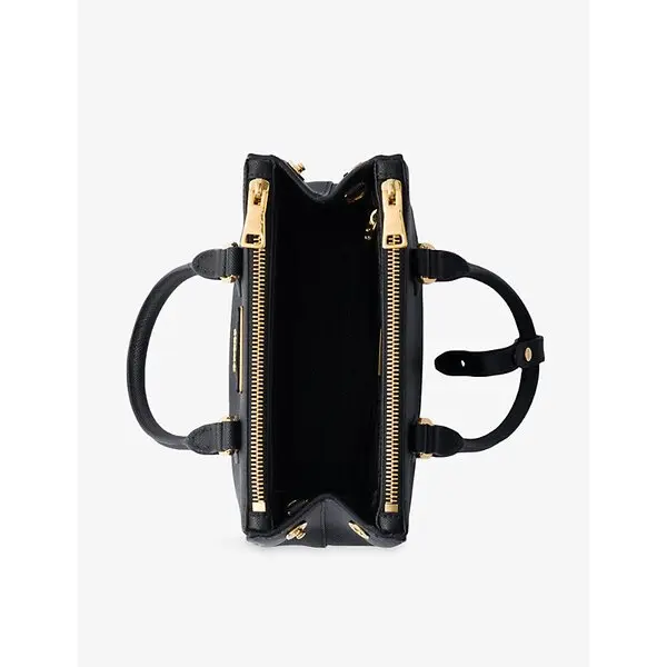 Prada Galleria Mini Leather Tote Bag - Black