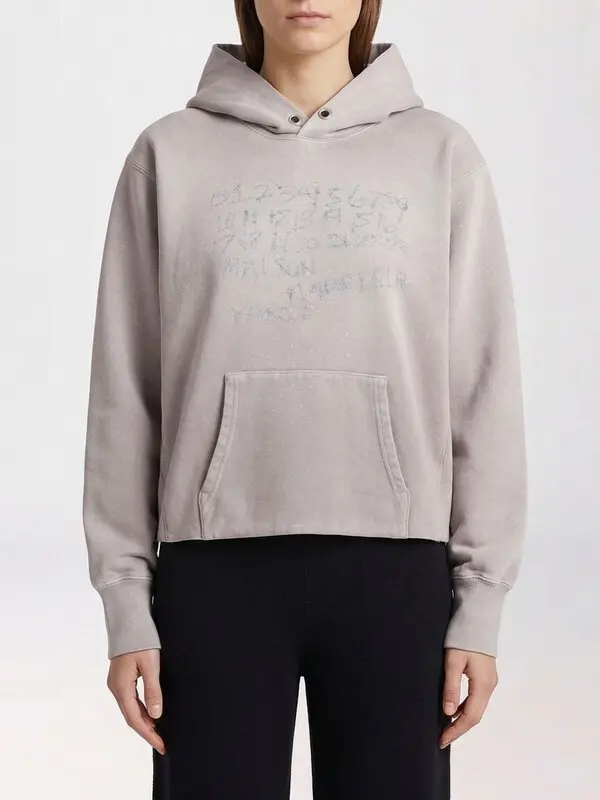 MAISON MARGIELA Distressed Graphic Hoodie - Pink