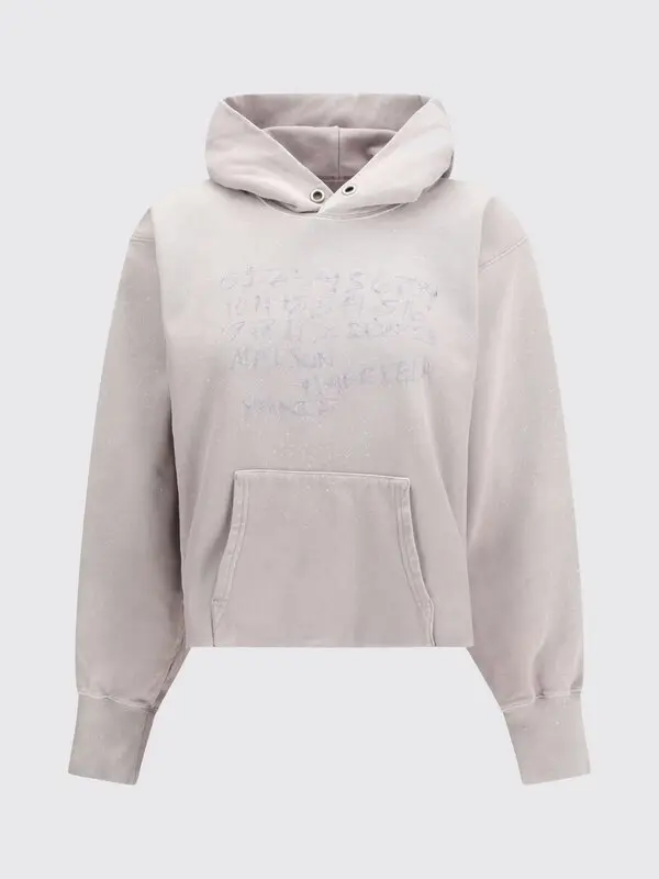 MAISON MARGIELA Distressed Graphic Hoodie - Pink