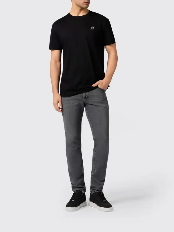 Philipp Plein Slim Fit Stretch Jeans - Grey