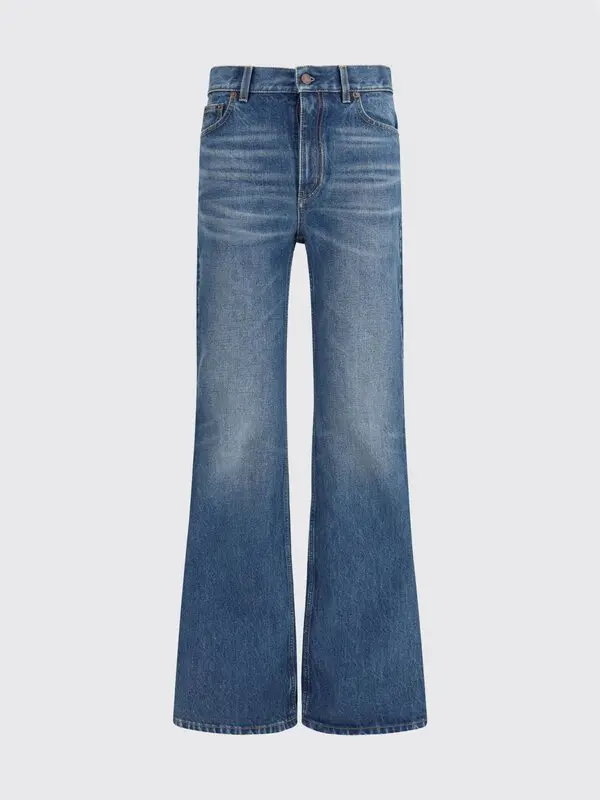 Chloé Flared Cotton Denim Jeans - Indigo