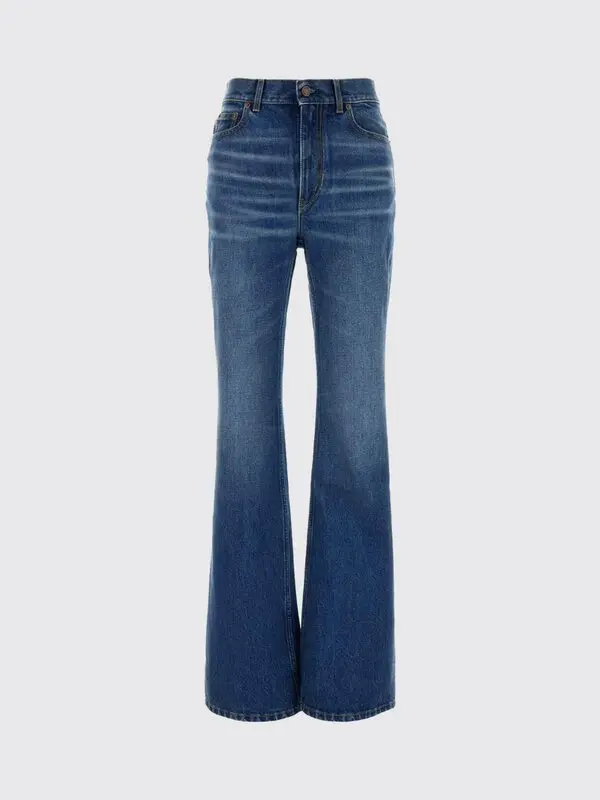 Chloé Flared Cotton Denim Jeans - Indigo