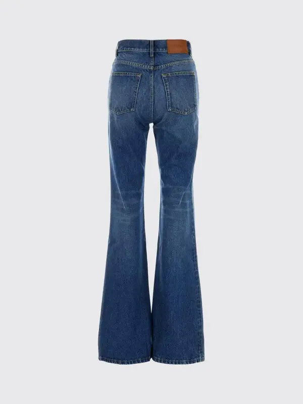 Chloé Flared Cotton Denim Jeans - Indigo