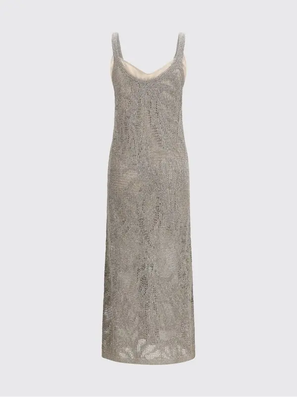 Brunello Cucinelli Sleeveless Maxi Dress - Mud