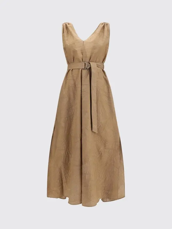 Brunello Cucinelli Midi Dress - Brown