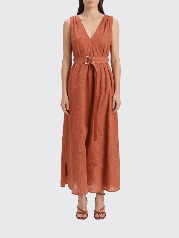 Brunello Cucinelli Midi Dress - Orange