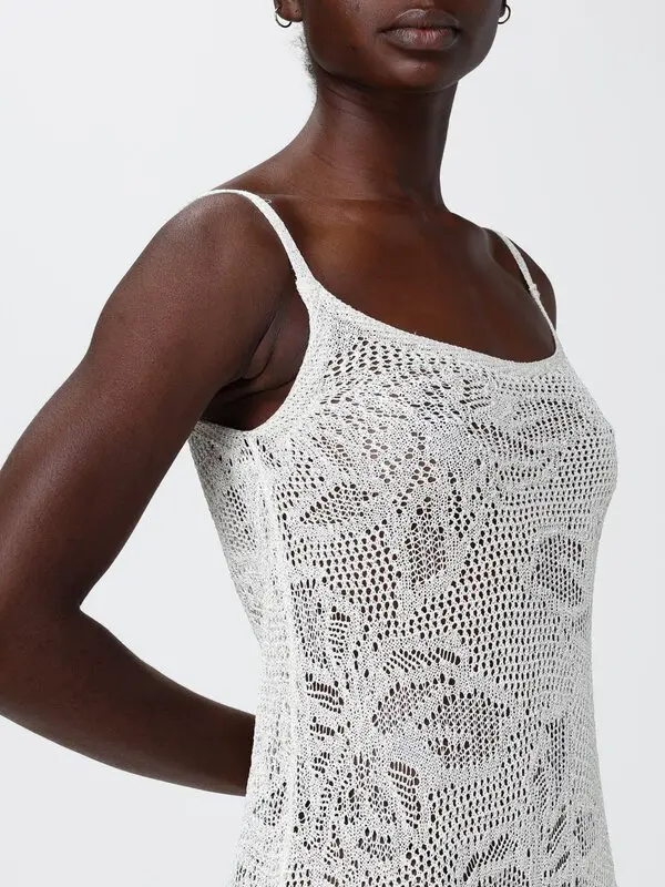 Fabiana Filippi Openwork Knit Midi Dress