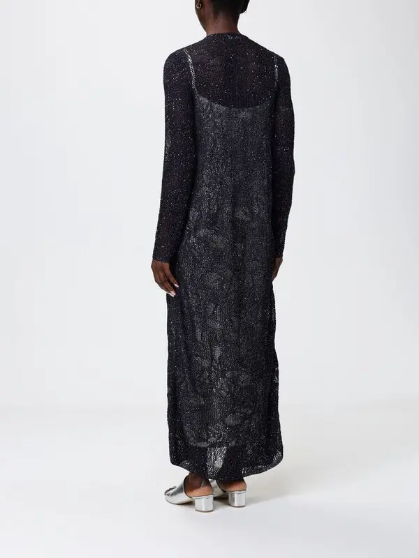 Fabiana Filippi Long Openwork Cardigan - Blue