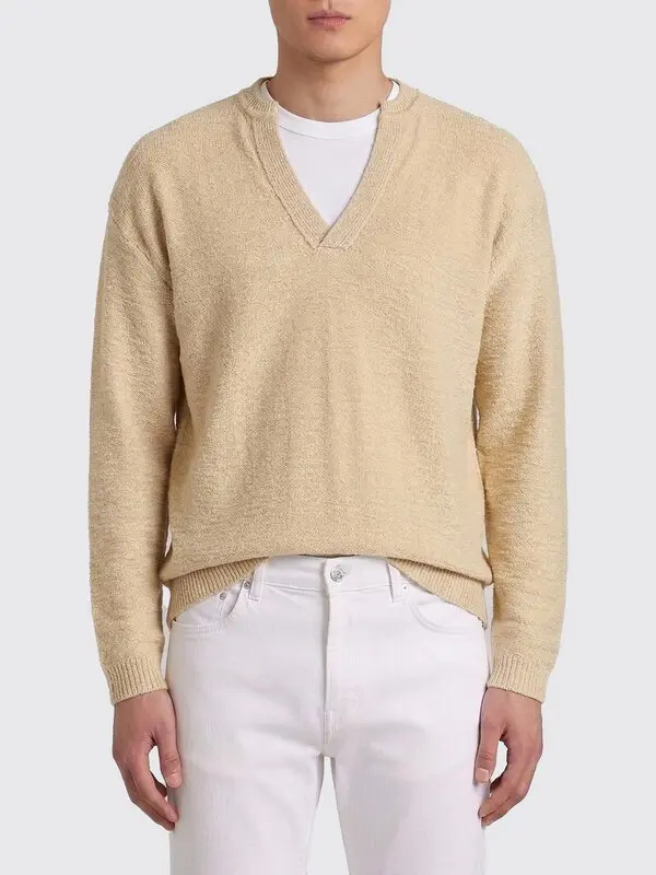 Isabel Marant Étoile V-neck Textured Knit Sweater - Beige