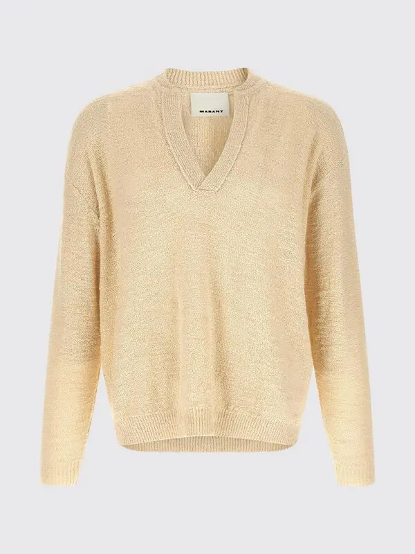 Isabel Marant Étoile V-neck Textured Knit Sweater - Beige