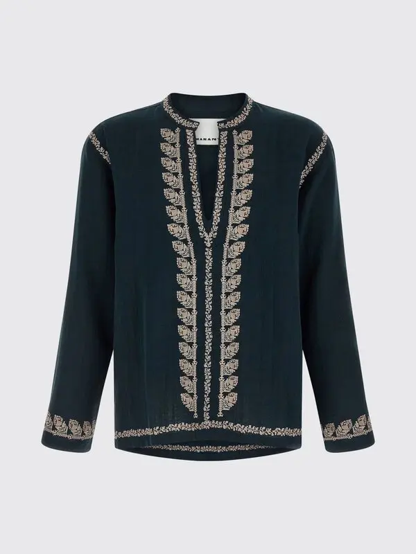 Isabel Marant Étoile Cizalie Embroidered Cotton Shirt