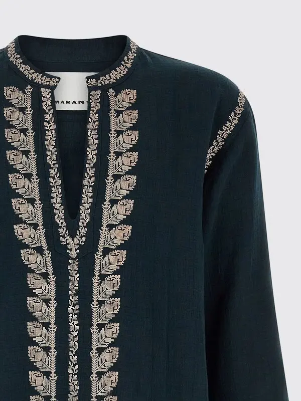 Isabel Marant Étoile Cizalie Embroidered Cotton Shirt