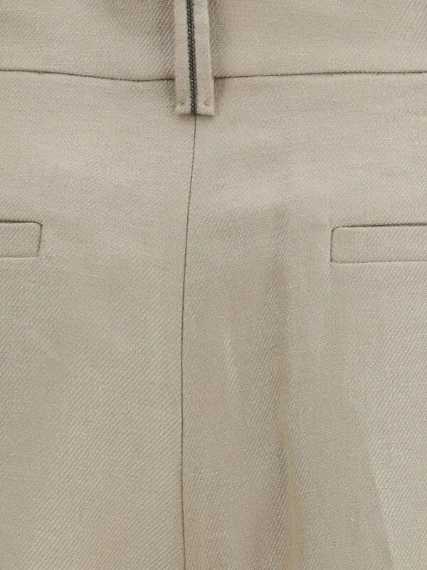Brunello Cucinelli Linen Palazzo Trousers