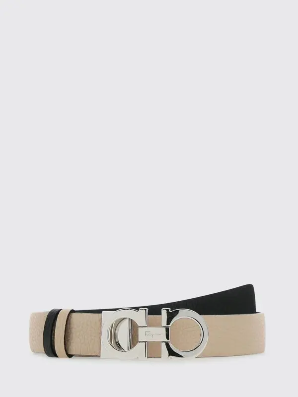 FERRAGAMO Leather Belt - Black