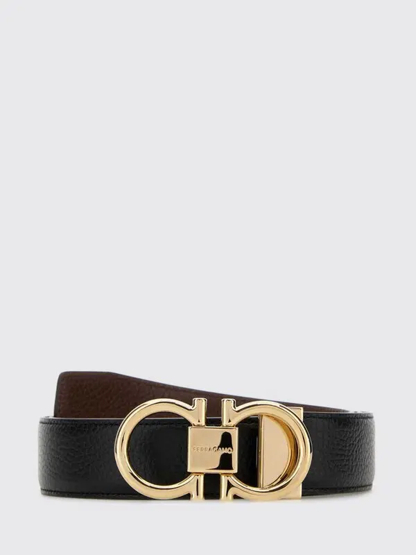 FERRAGAMO Leather Belt - Black