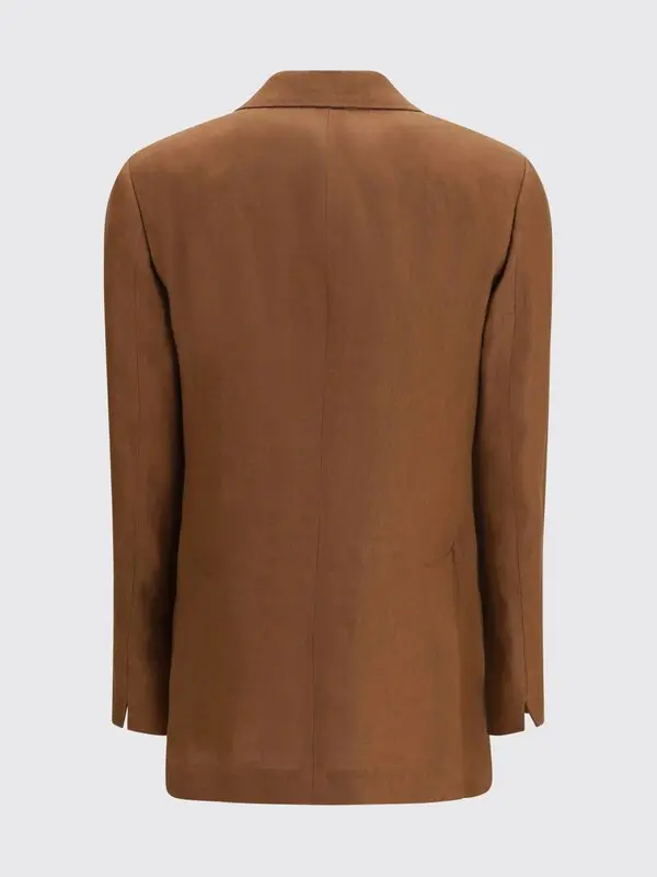 LARDINI Double Breasted Jacket - Brown