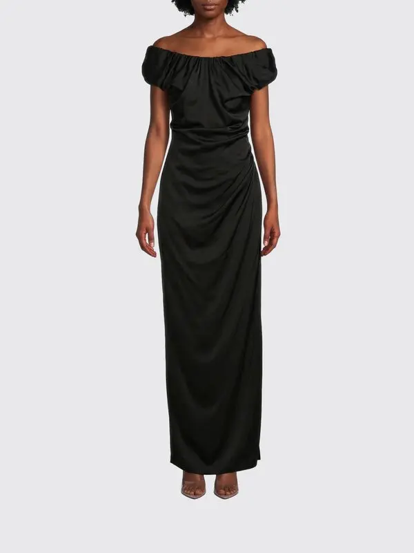 VIVIENNE WESTWOOD Ginnie Amber Viscose Maxi Dress - Black