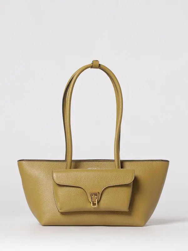 COCCINELLE Grained Leather Beat Double Bag - Green