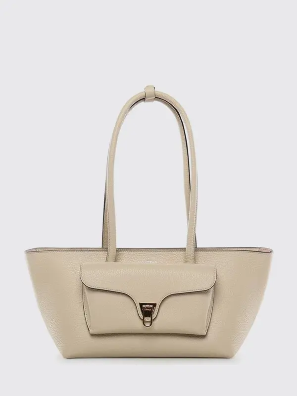 COCCINELLE Shoulder Bag With Gold Tone Clasp - Mint