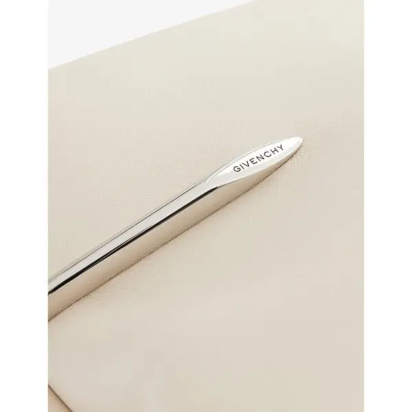 Givenchy Pinch Soft Leather Clutch - Cream
