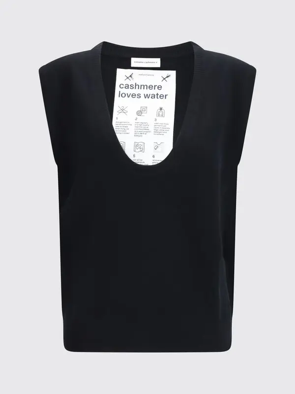 Extreme Cashmere Knitted Vest - Black