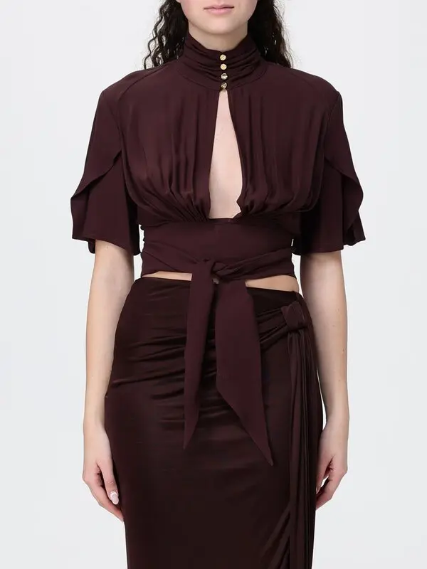 Elisabetta Franchi Viscose Blouse - Dark