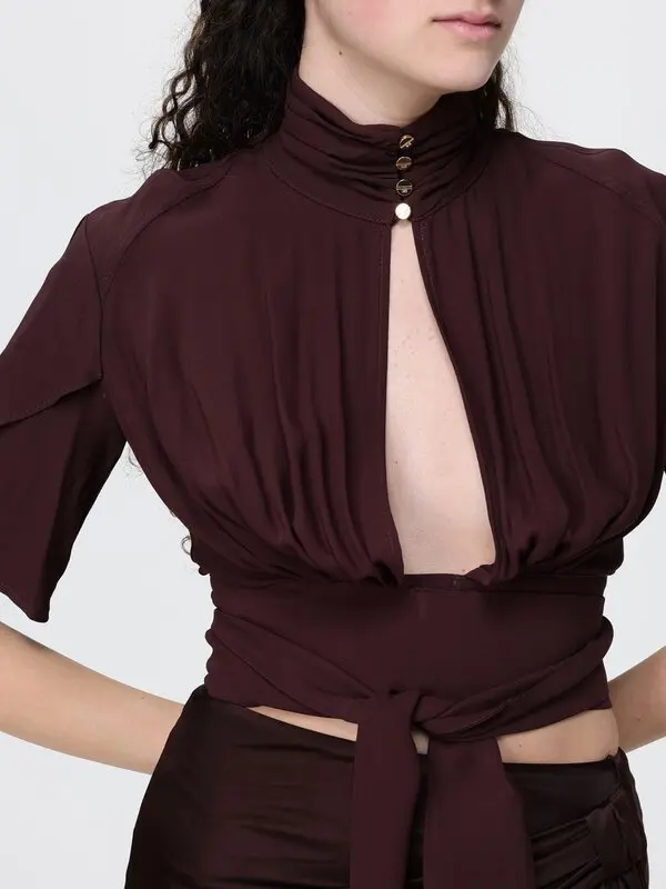Elisabetta Franchi Viscose Blouse - Dark