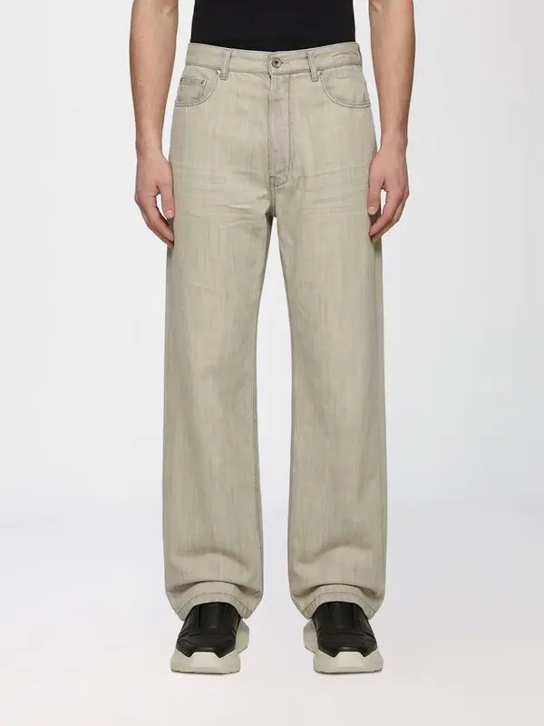 Rick Owens Cotton Denim Jeans - Grey