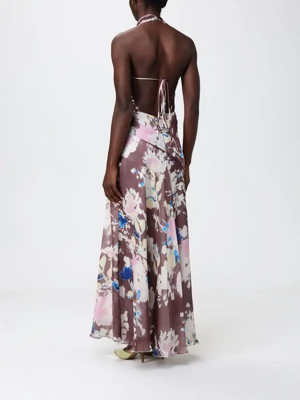 HANITA Floral Print Maxi Dress - Ebony