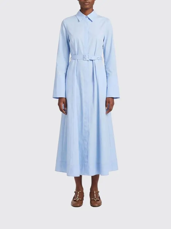 Gabriela Hearst Cotton Shirtdress - Gnawed Blue