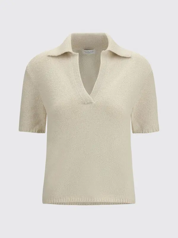 Gabriela Hearst Cashmere Knit Polo Shirt - White