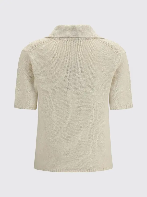 Gabriela Hearst Cashmere Knit Polo Shirt - White