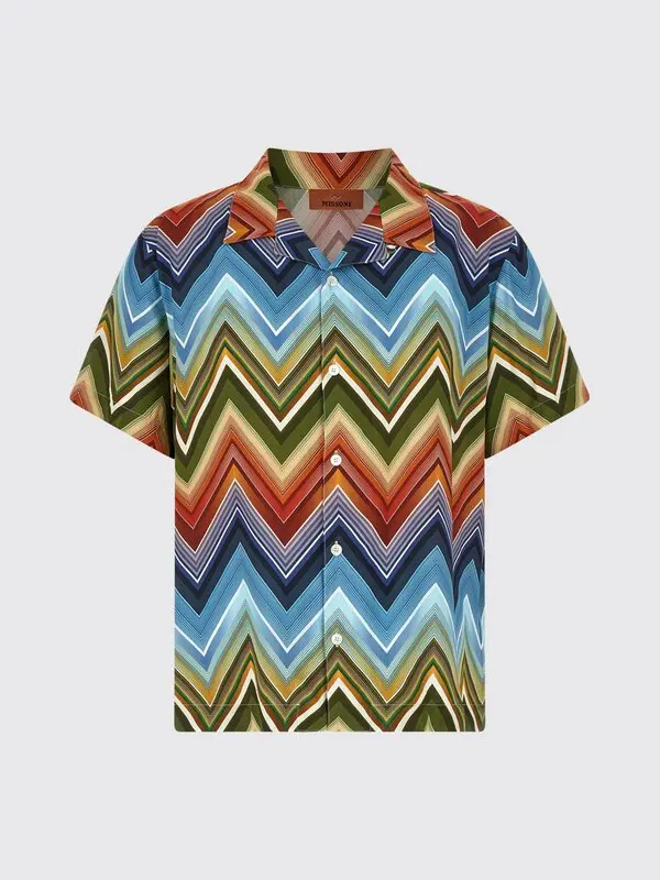 Missoni Viscose Shirt With Zig-zag Motif