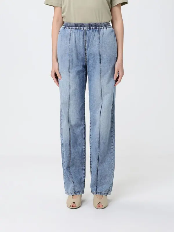 Fabiana Filippi High Rise Wide Leg Jeans - Sky Blue