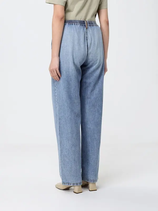 Fabiana Filippi High Rise Wide Leg Jeans - Sky Blue