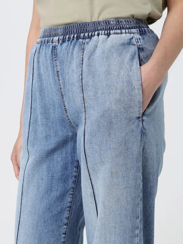 Fabiana Filippi High Rise Wide Leg Jeans - Sky Blue