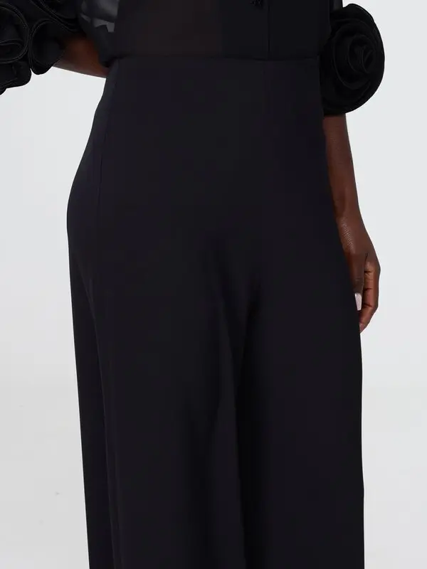 HANITA Wide Leg Trousers - Black